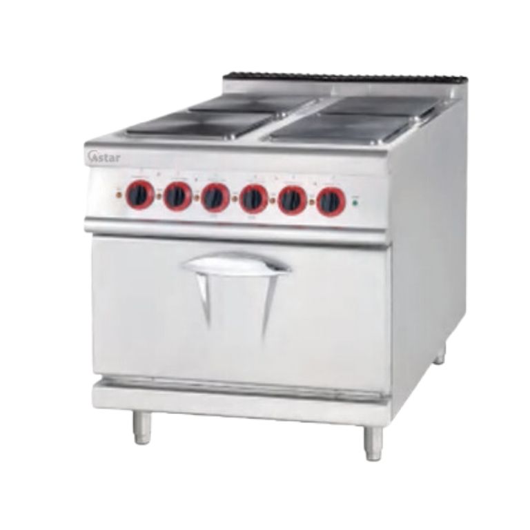 ASEH-887A Electric Range & 4-Hot Plate & Oven - Waffiy Food Machinery ...