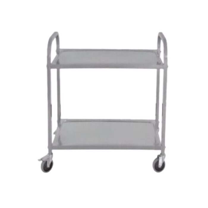 AX1025 Stainless Steel Two-Layers Dining Cart (Square Tube) - Waffiy ...