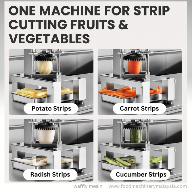 Multi-Function Strip Cutter Machine - Waffiy Food Machinery No.1 Di ...