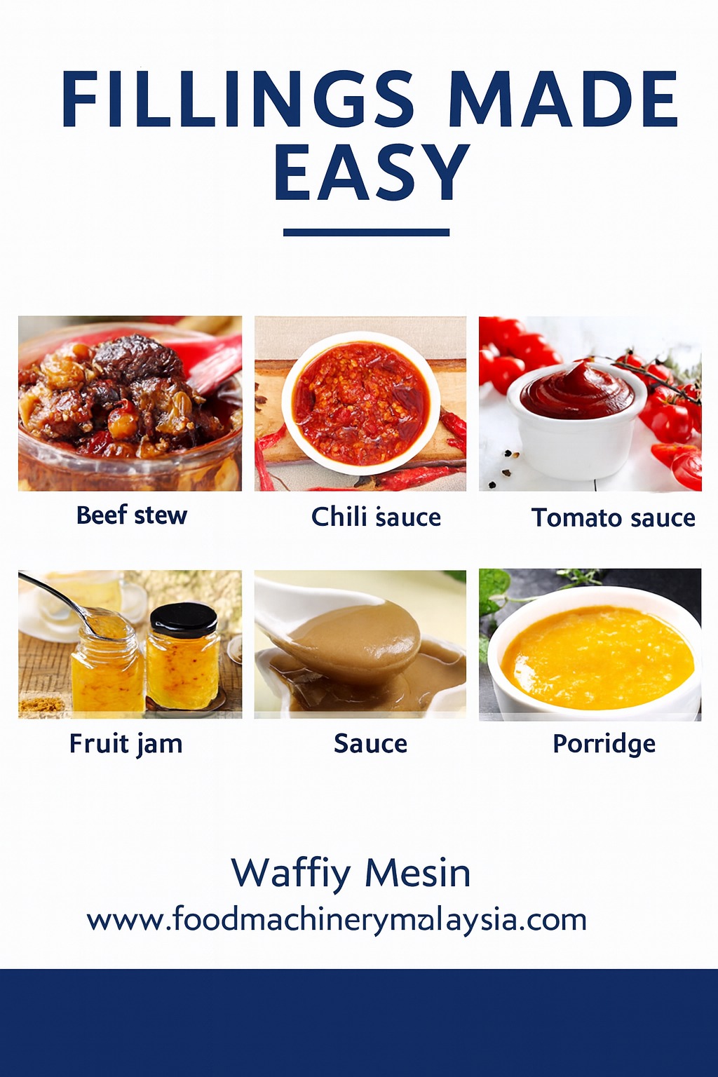 AUTOMATIC BLENDING & FILLING MACHINE 1000ML - Waffiy Food Machinery No.1 Di Malaysia