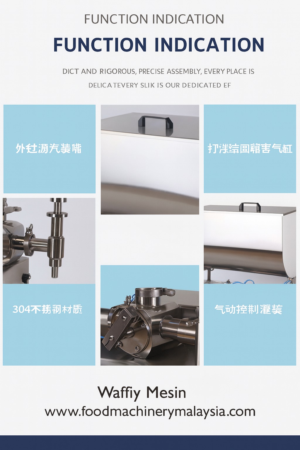 AUTOMATIC BLENDING & FILLING MACHINE 1000ML - Waffiy Food Machinery No.1 Di Malaysia